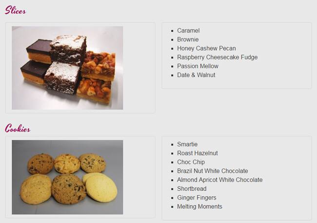 Menu at Sweet Indulgence Patisserie, Hilton