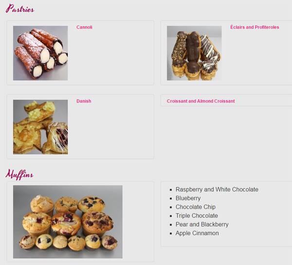 Menu at Sweet Indulgence Patisserie, Hilton