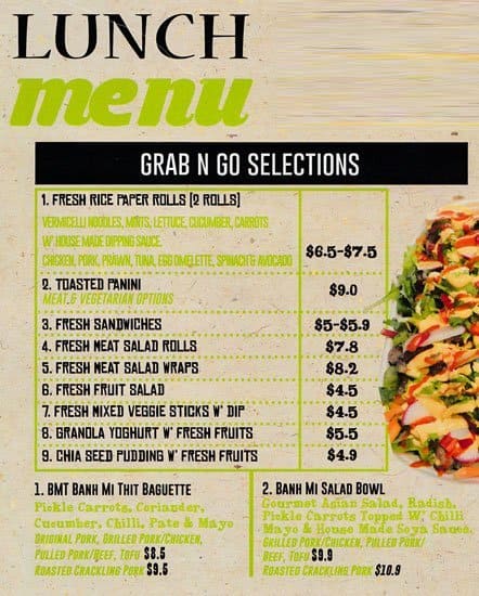 Beansprout Menu, Menu for Beansprout, Perth CBD, Perth - Urbanspoon/Zomato