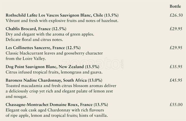 Menu at The Derby Arms pub & bar, Epsom