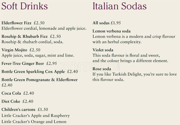 Menu at The Derby Arms pub & bar, Epsom