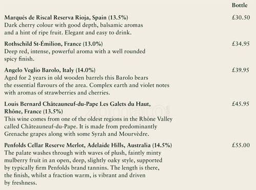 Menu at The Derby Arms pub & bar, Epsom