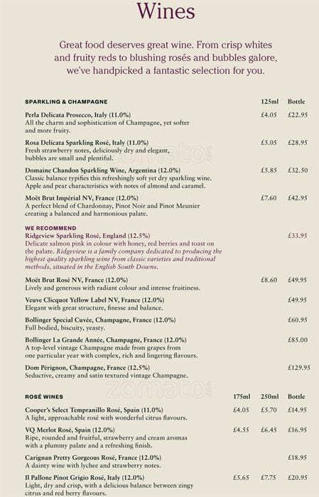 Menu at The Derby Arms pub & bar, Epsom