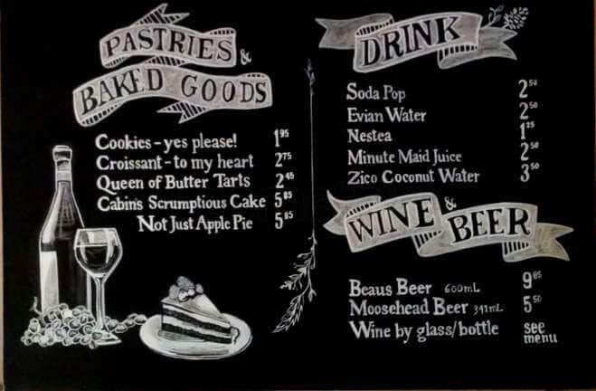 Menu at Paint Cabin Create! Drink! Repeat! pub & bar, Toronto