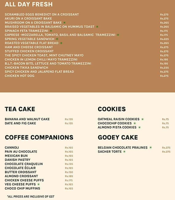 Menu of Refuel Cafe & Roastery, Sector 135, Noida