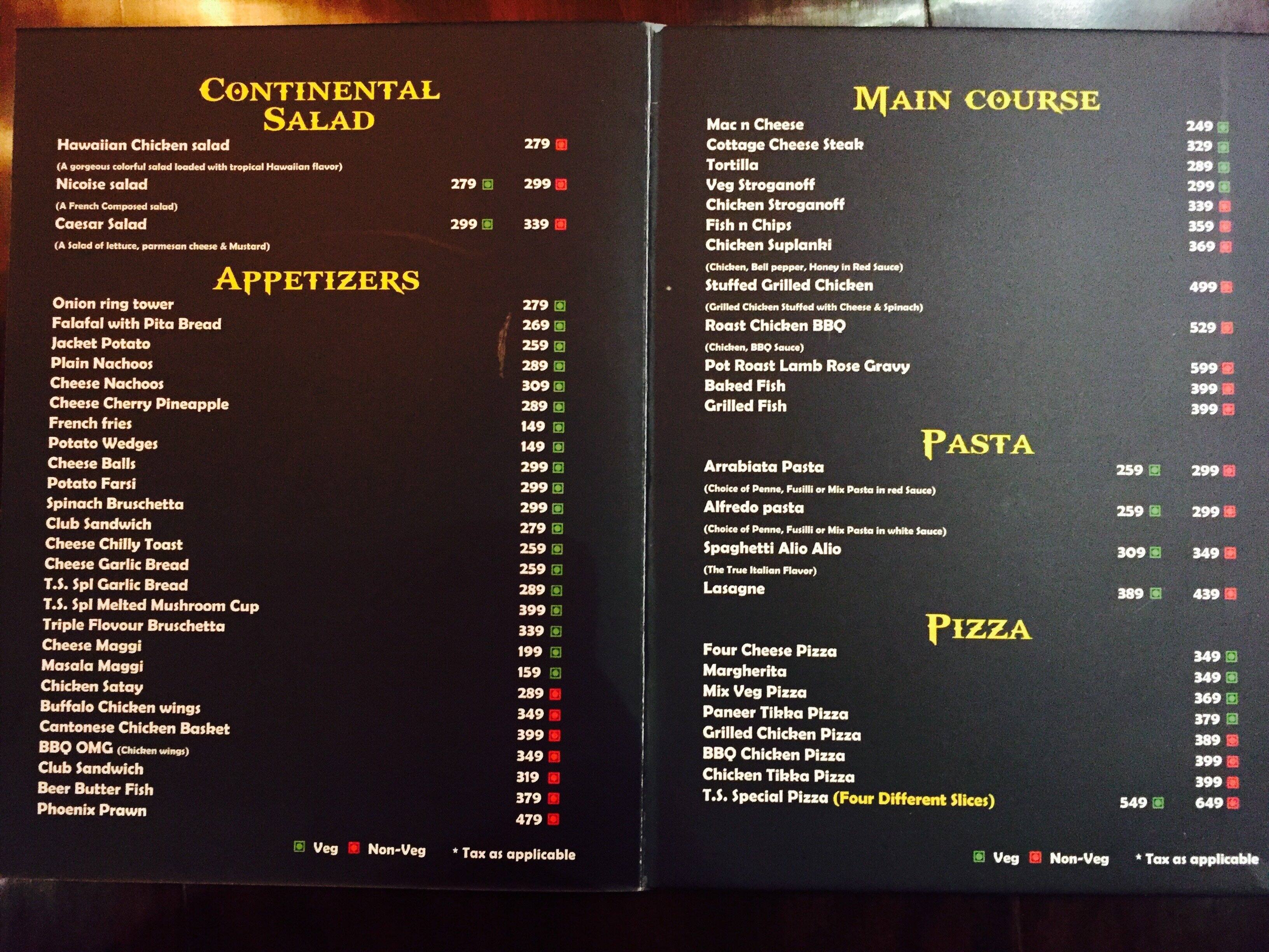 The Socialite Menu, Menu for The Socialite, Christian Basti, Guwahati ...