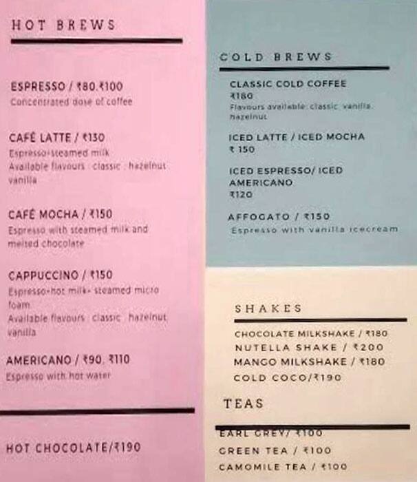 Menu of Moi - The Dessert Studio, Bodakdev, Ahmedabad