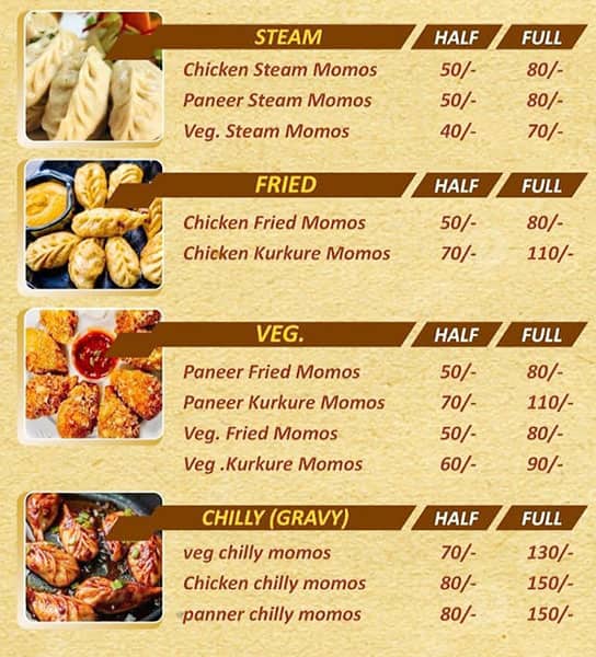 Menu of Amit Momos Corner, Kalyan, Thane