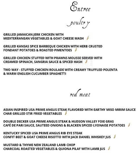 Asilo - The St. Regis Mumbai Menu - Zomato