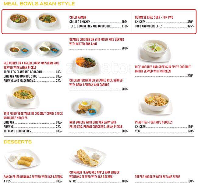 Menu at Bowls Of Asia, Bengaluru, 203