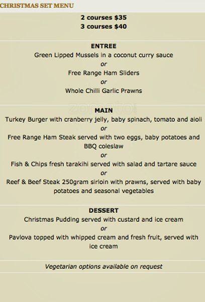 Menu at Malthouse pub & bar, Auckland