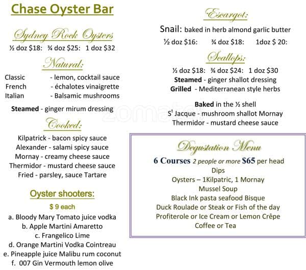 Menu at C1 Cafe, Chatswood, 345 Victoria Ave