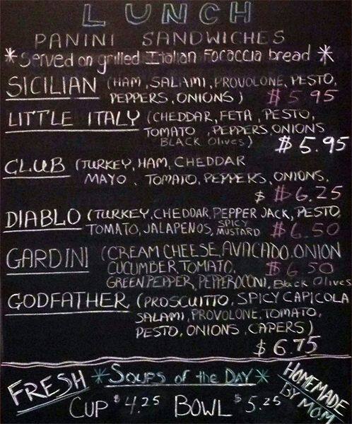 Menu at The Metropolitan On Main cafe, Dallas