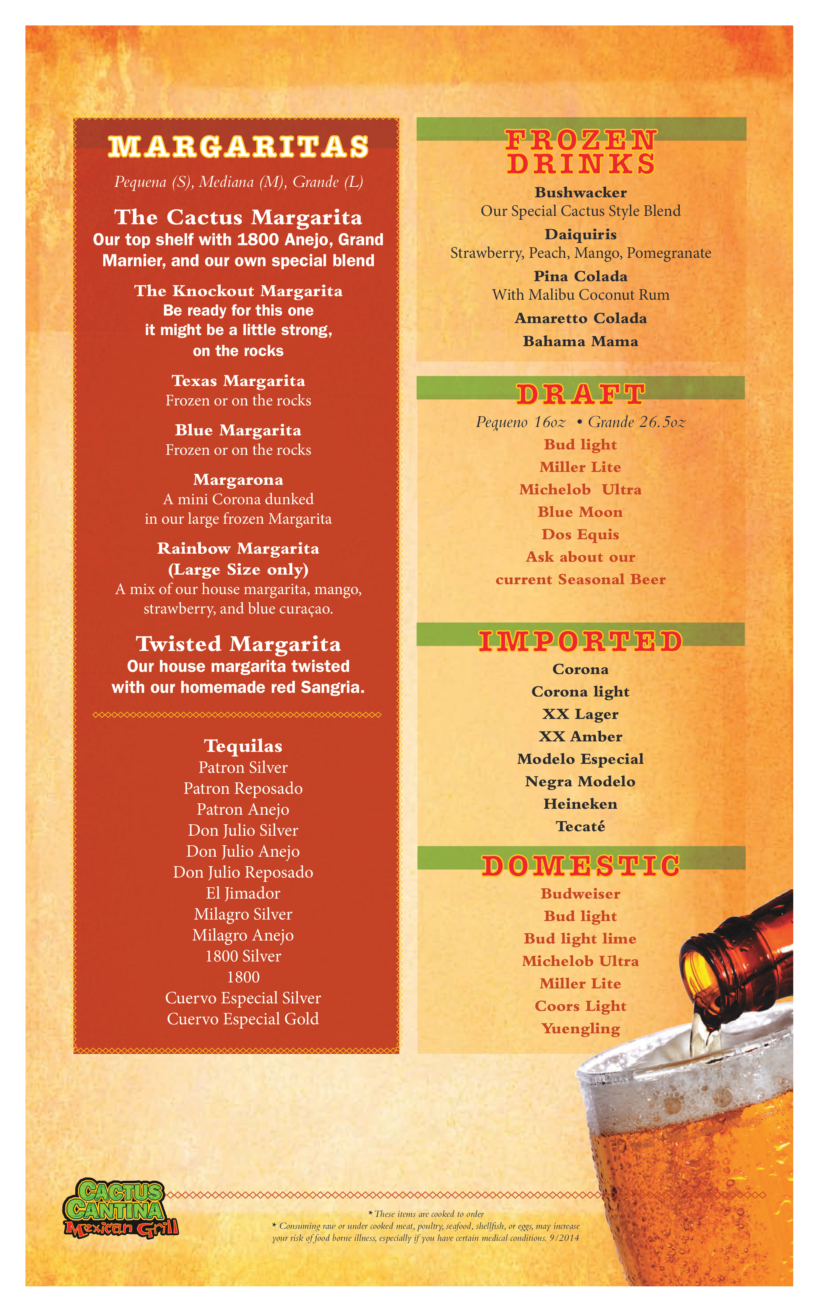 Cactus Cantina Mexican Grill Menu Urbanspoon Zomato Cactus Cantina Mexican Grill Menu Urbanspoon Zomato