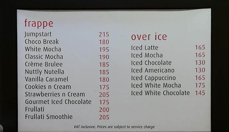 Menu at Illy Caffè Delizio cafe, Makati, Ground Floor