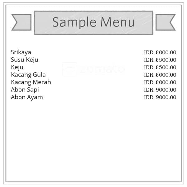 Menu at Iwai Cake & Bakery, North Jakarta
