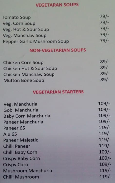 Menu at Food Magic Multicusine Family Restaurant, Hyderabad, No. 8-1 ...