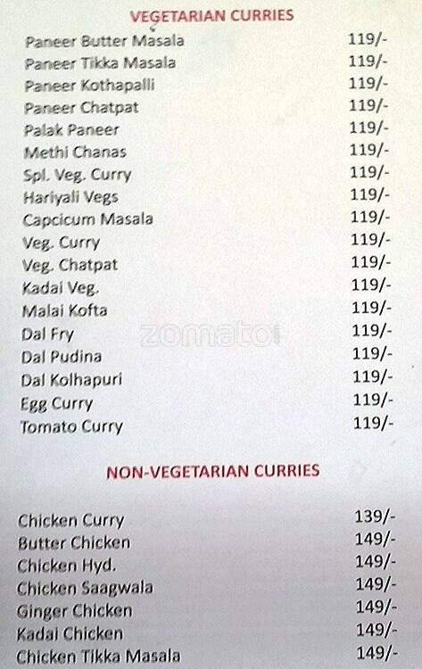 Menu at Food Magic Multicusine Family Restaurant, Hyderabad, No. 8-1 ...