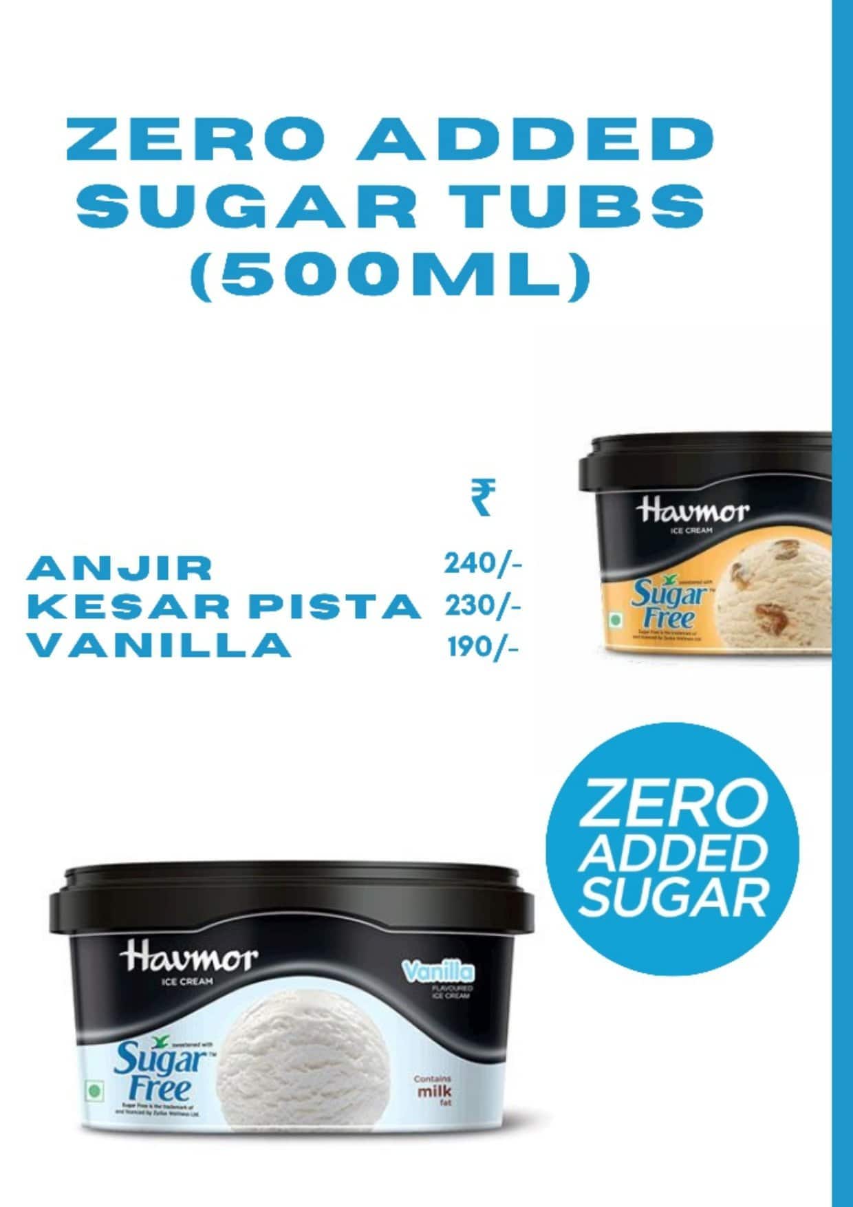 Menu at Havmor, Pune, Balewadi Phata