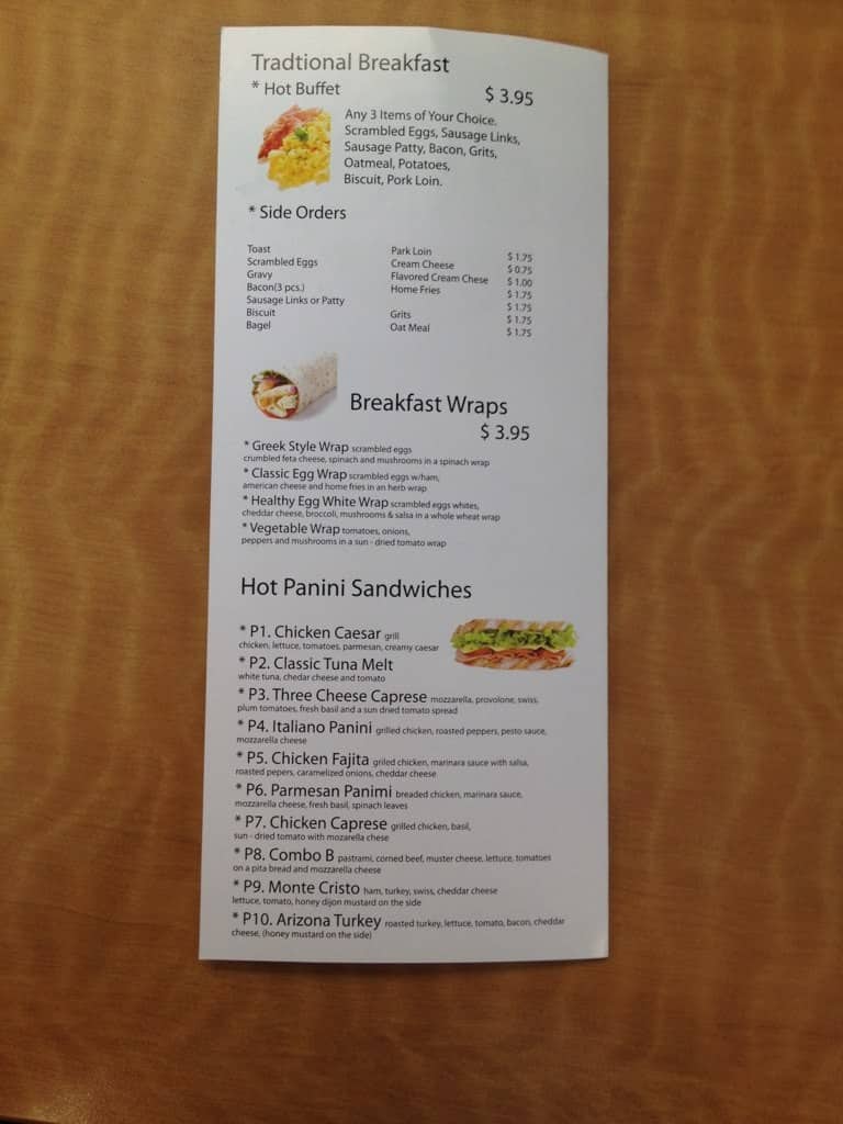 Menu at Happy Deli restaurant, Atlanta, Peachtree Rd NE