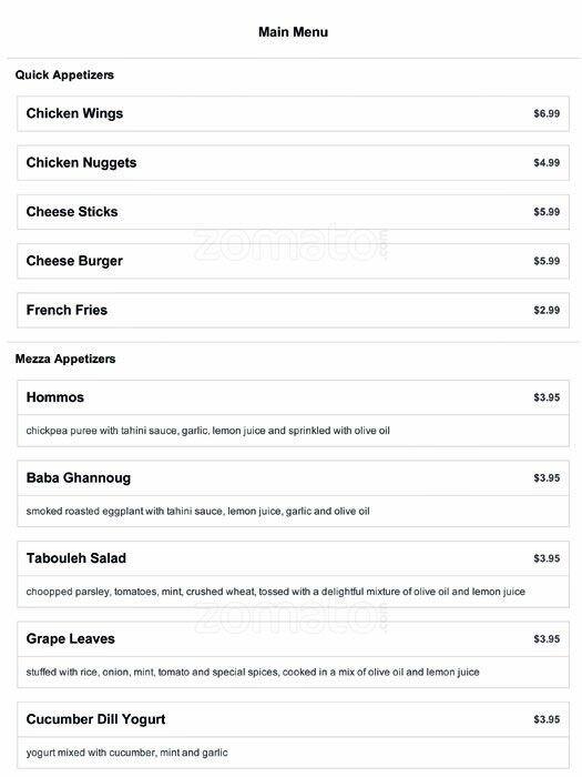 JimBO's Slice of Heaven Menu - Urbanspoon/Zomato