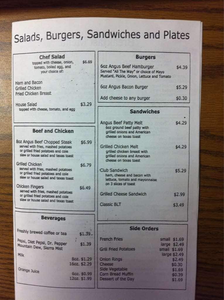 Menu at Meridian Street Cafe, Huntsville, Bailey Cove Rd SE Suite D3
