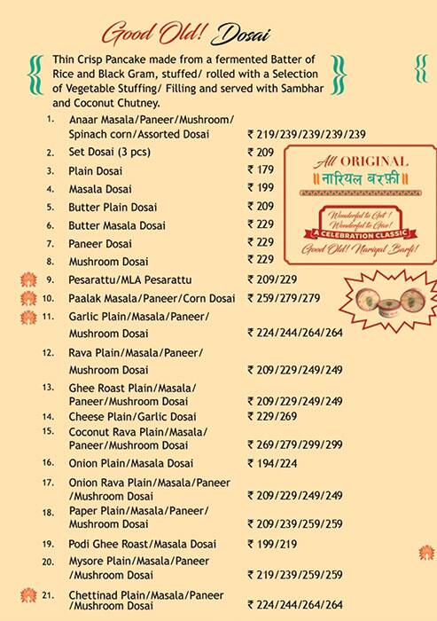 Menu of Juggernaut, Kailash Colony, New Delhi