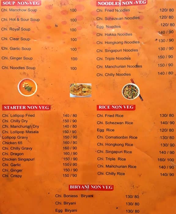 Menu of Mandarin Oak- The Heavenly Chinese, Bavdhan, Pune