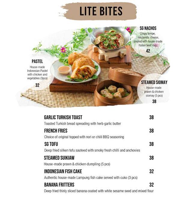 Menu at Sister Grounds cafe, North Jakarta