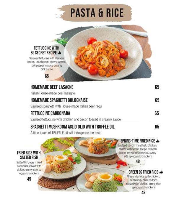 Menu at Sister Grounds cafe, North Jakarta