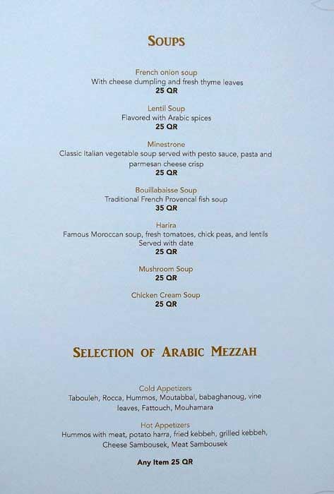 Menu at BARBECUE FUSION, Doha, QATAR - 3RD FLOOR