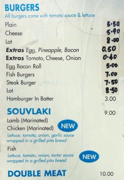 Menu at Big Fish fish and chippery Langwarrin fast food, Langwarrin