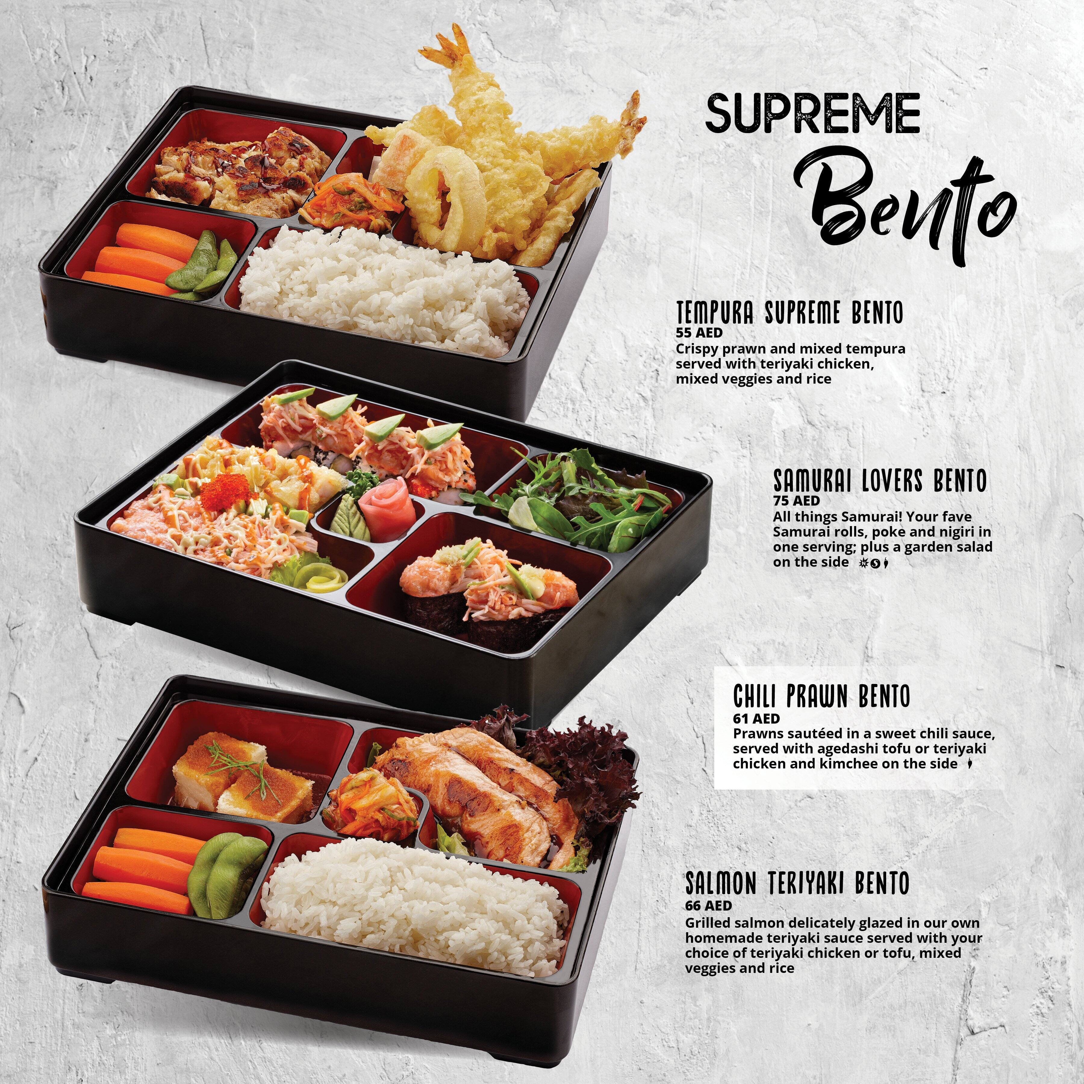 Menu at Sumo Sushi & Bento restaurant, Dubai, Ground Floor