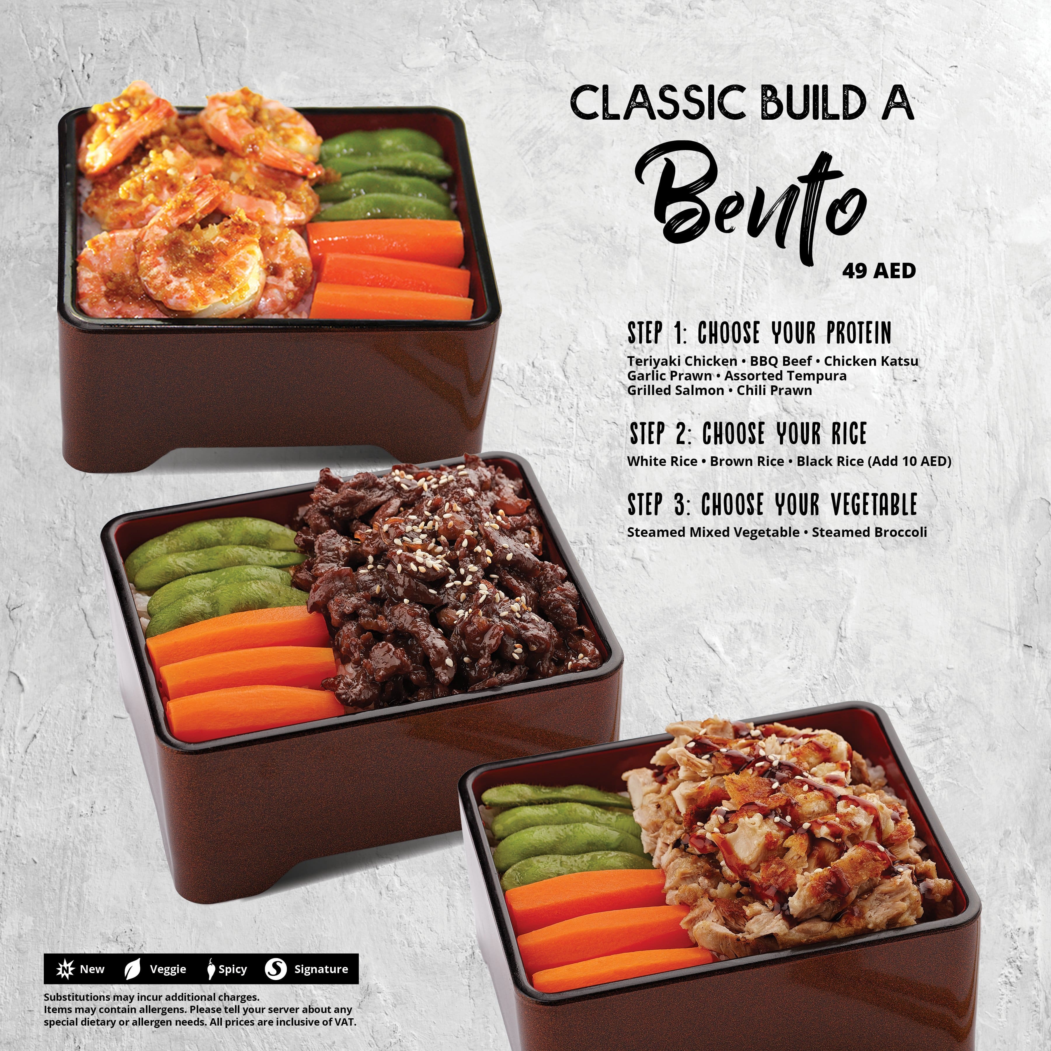 Menu at Sumo Sushi & Bento restaurant, Dubai, Ground Floor