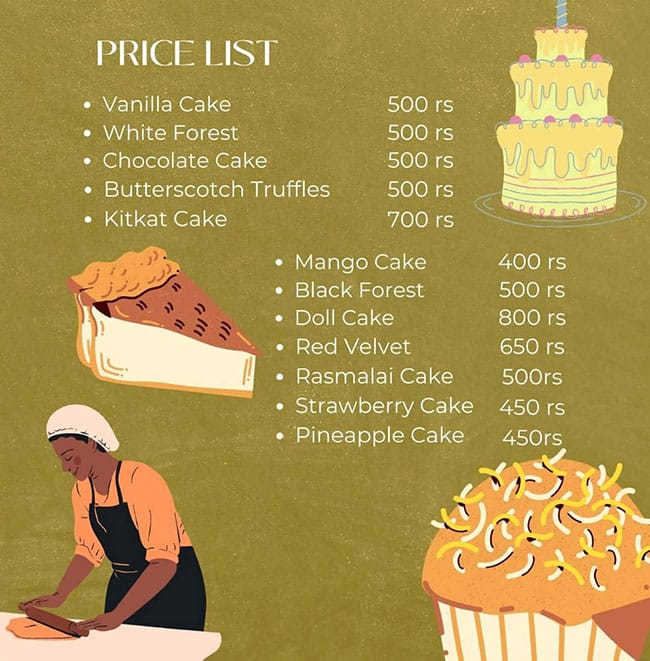 Menu of Yummy Cake Shop, Kurla, Mumbai