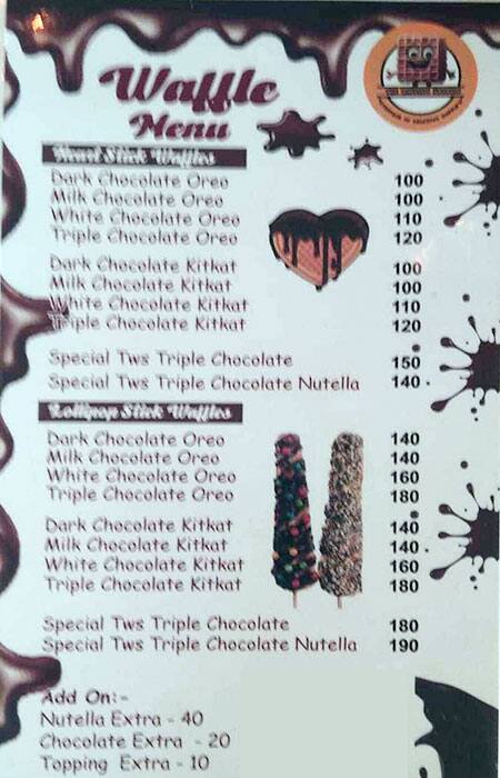 Menu of The Waffle Station, Sikar Road, Jaipur