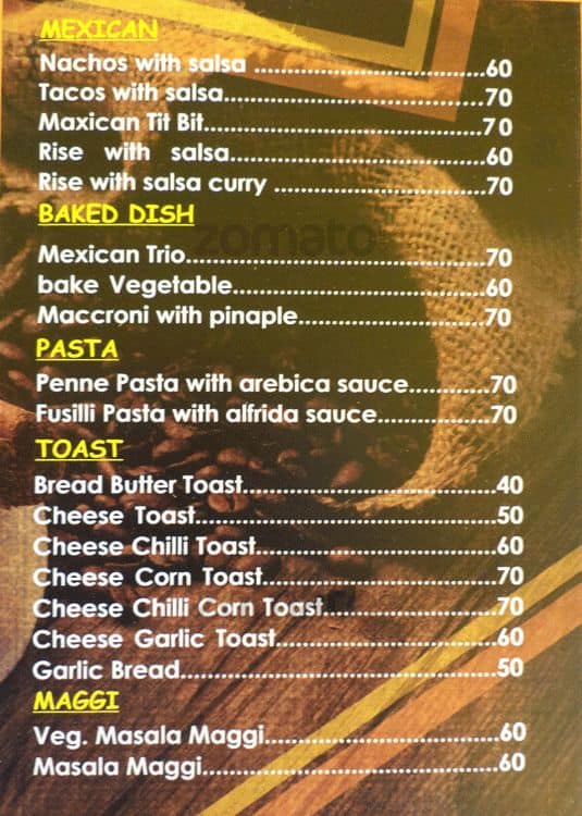 Menu at Icy Spicy, Ahmedabad