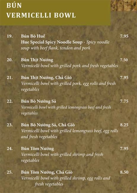 Menu at Pho Tan Loc restaurant, Sugar Land, S Texas 6