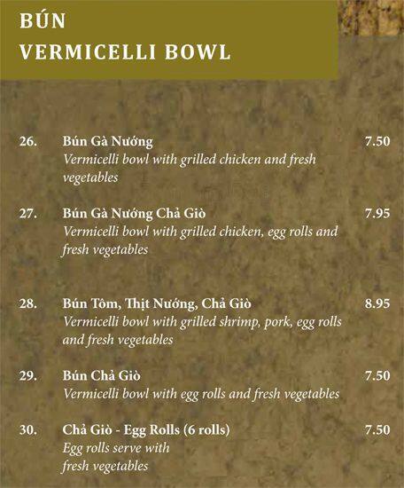 Menu at Pho Tan Loc restaurant, Sugar Land, S Texas 6