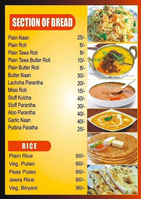Menu at LUCKNOW STAR RESTAURANT, Haridwar