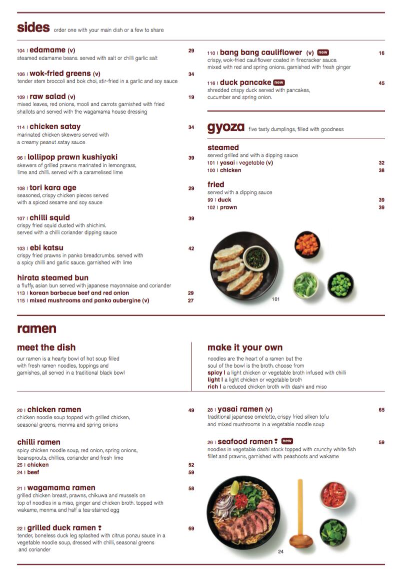 wagamama Menu, Menu for wagamama, Al Gharafa, Doha - Zomato Qatar