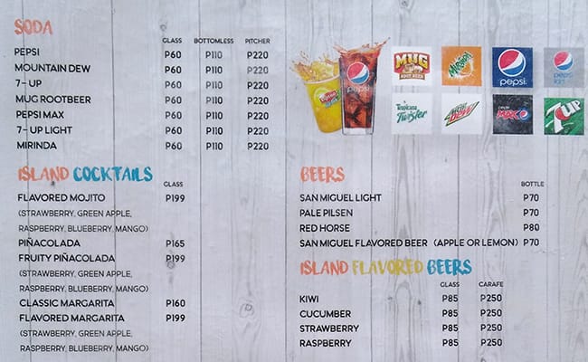 Menu at Hen Lin Sm City North EDSA pub & bar, Quezon City