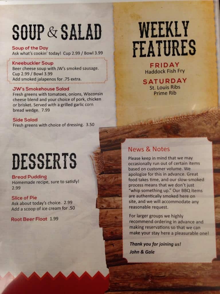 Menu at TRAILSIDE BAR & GRILL, Bergland