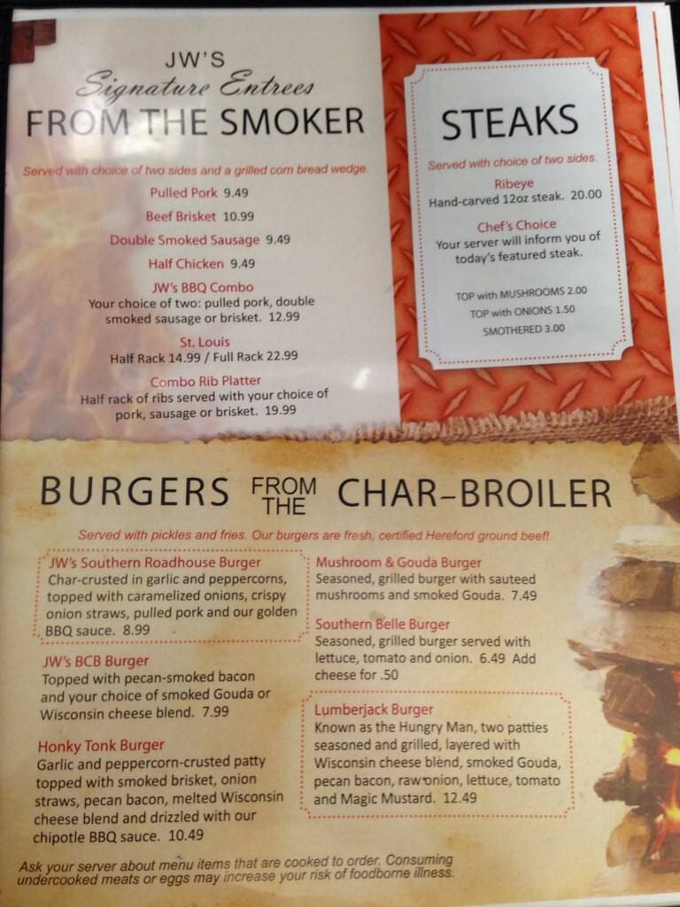 Menu at TRAILSIDE BAR & GRILL, Bergland