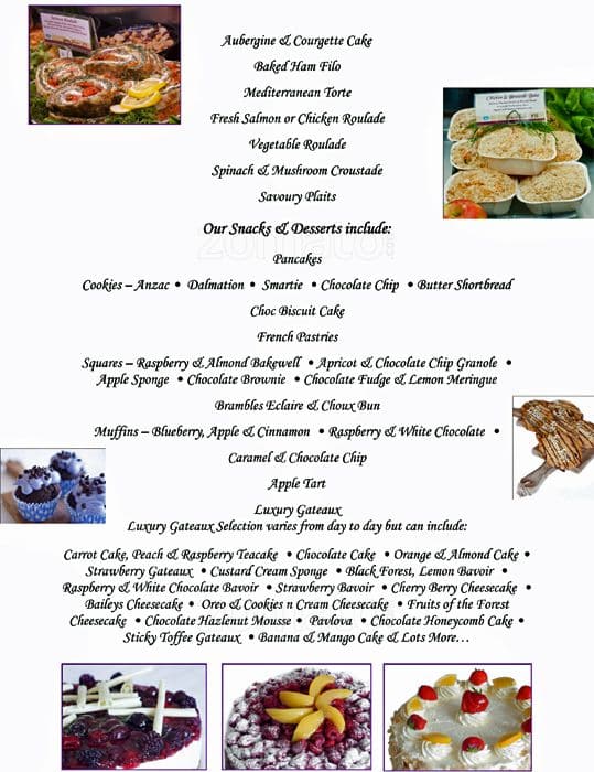 Menu at Brambles Cafe, Dublin, Collins Barracks