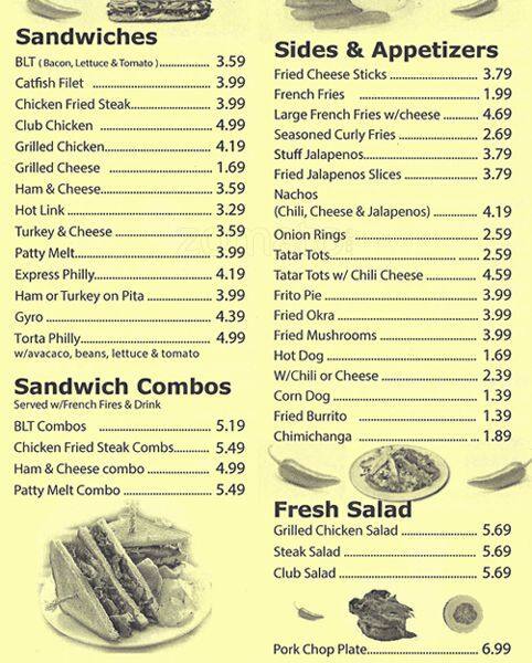 Menu at Jason's Grocery & Grill restaurant, Fort Worth