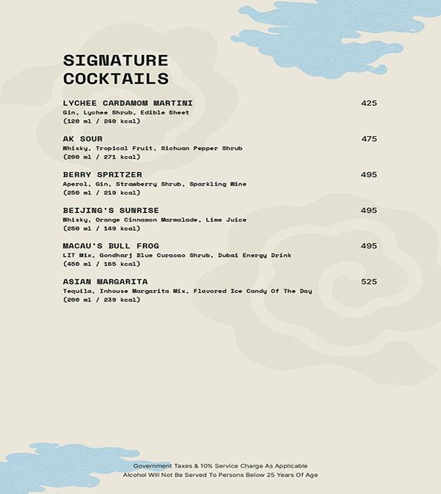 Menu of Asia Kitchen By Mainland China, Sakinaka, Mumbai