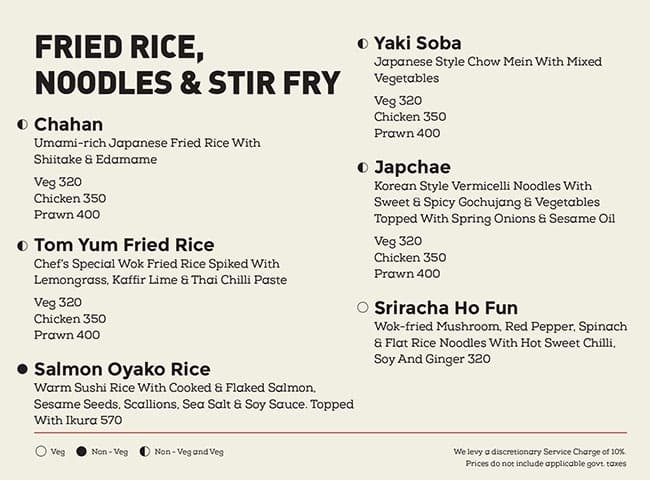 Menu at KUBO, Bengaluru, 1st Floor
