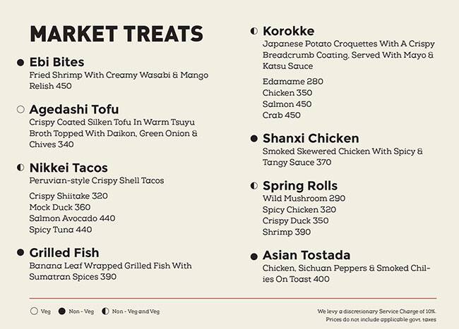 Menu at KUBO, Bengaluru, 1st Floor