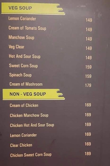 Menu of Elemento Family Restaurant, Wardha Road, Nagpur